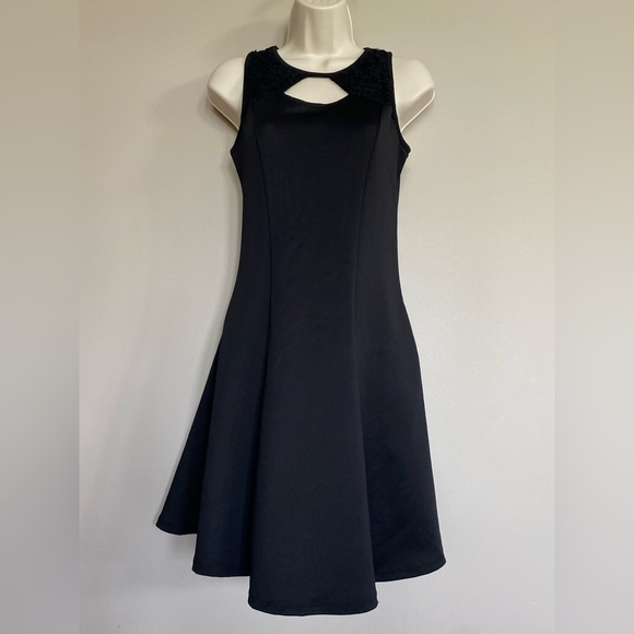 Poof Apparel | Dresses | Nwt Poof Little Black Dress With Lace Details ...